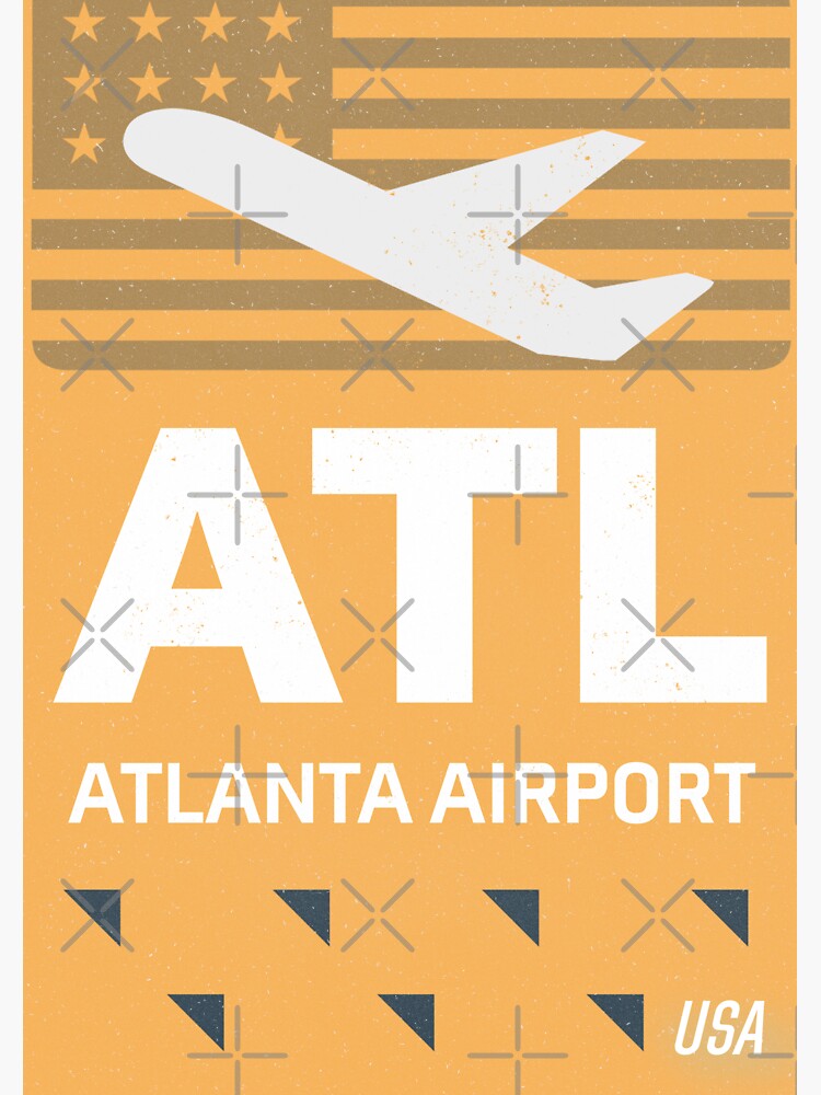 "ATL " Sticker for Sale by Aviators | Redbubble