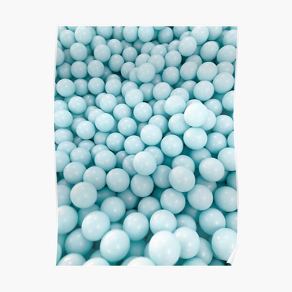 "Baby Blue Gum Ball Candy " Poster by newburyboutique | Redbubble