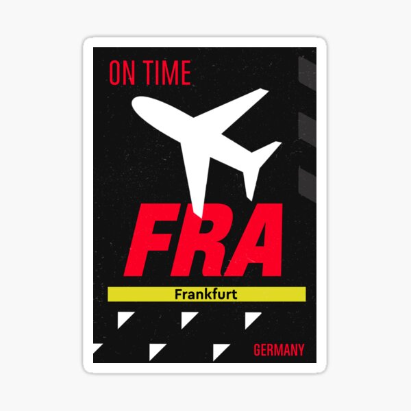 "Airport code sticker 6" Sticker by Aviators | Redbubble