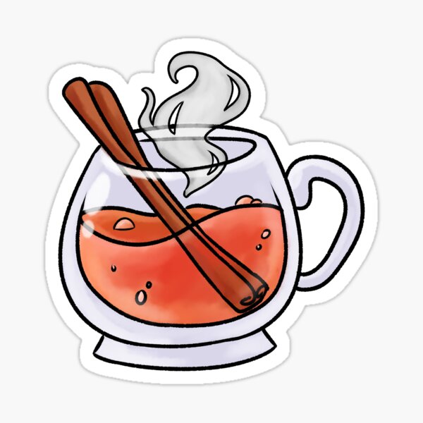 "Hot Cider" Sticker by ashestheartist | Redbubble