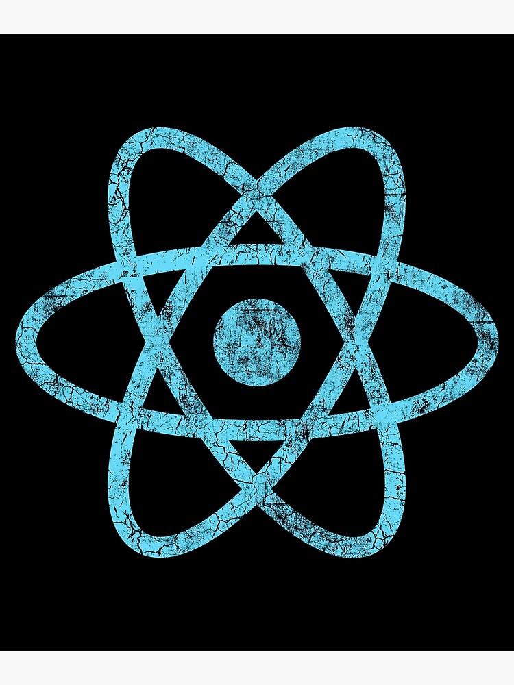 "Vintage ReactJS React JS JavaScript Framework" Art Print by vladocar | Redbubble