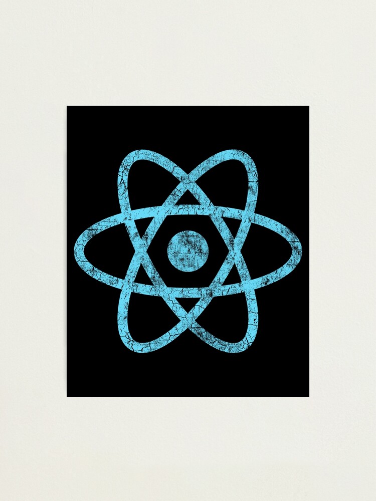 "Vintage ReactJS React JS JavaScript Framework" Photographic Print by ...