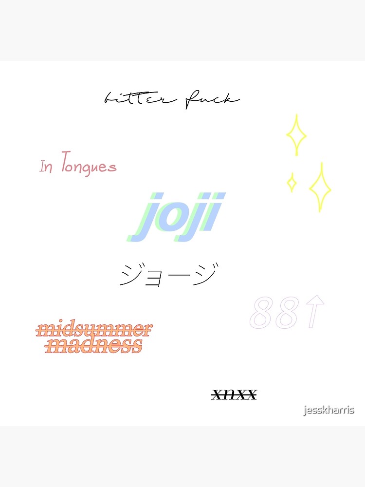 "Joji Sticker Pack II" Poster for Sale by jesskharris | Redbubble
