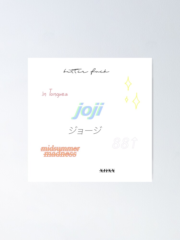 "Joji Sticker Pack II" Poster for Sale by jesskharris | Redbubble