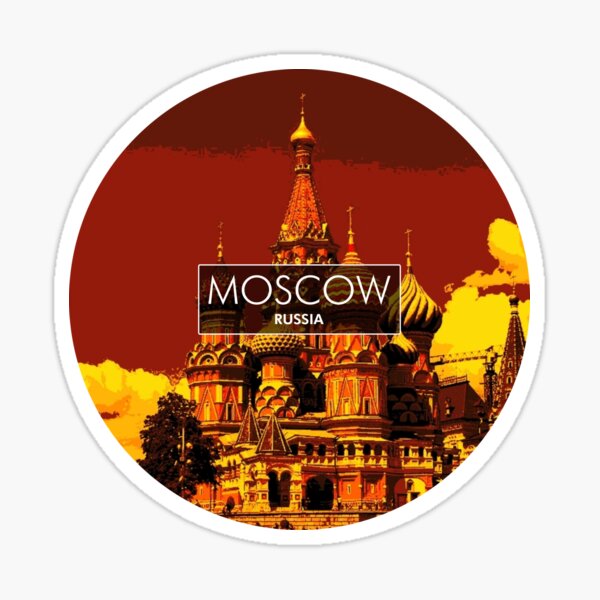 "Moscow - Russia" Sticker by Feelklin | Redbubble