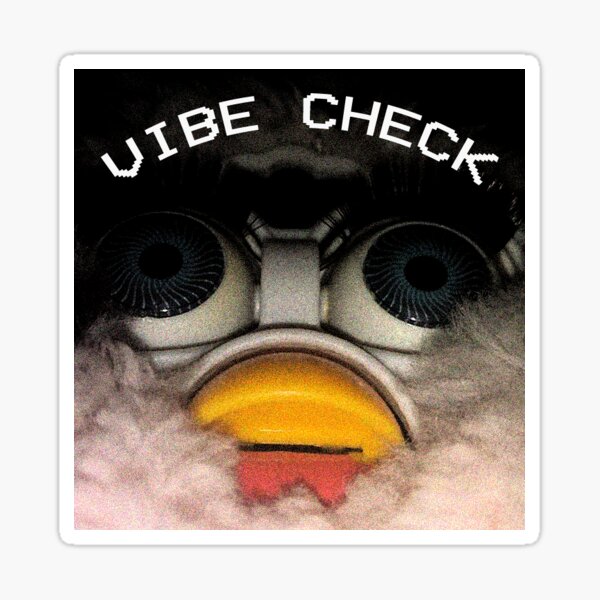 "Furby Vibe Check 1" Sticker for Sale by WillowWitch96 | Redbubble