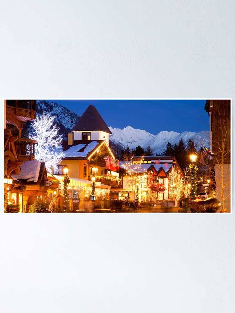 "Vail Village, Christmas 2010-2011" Poster for Sale by Ashpix | Redbubble