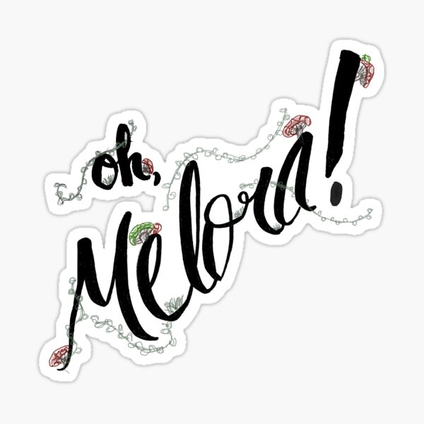 "Oh, Melora!" Sticker for Sale by buxbeak | Redbubble