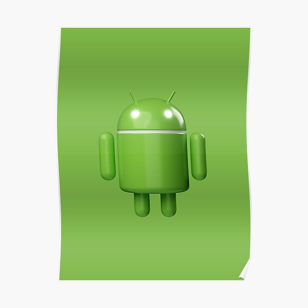"Android Robot 3D v2" Poster for Sale by by-vonk | Redbubble