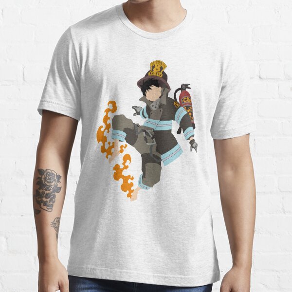 "Shinra" T-shirt for Sale by Howlite7 | Redbubble | enen no shouboutai ...