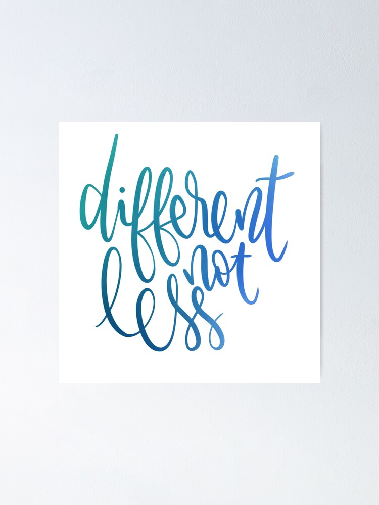 "Different Not Less | Autism Awareness | Autism | Inclusion | Autism ...