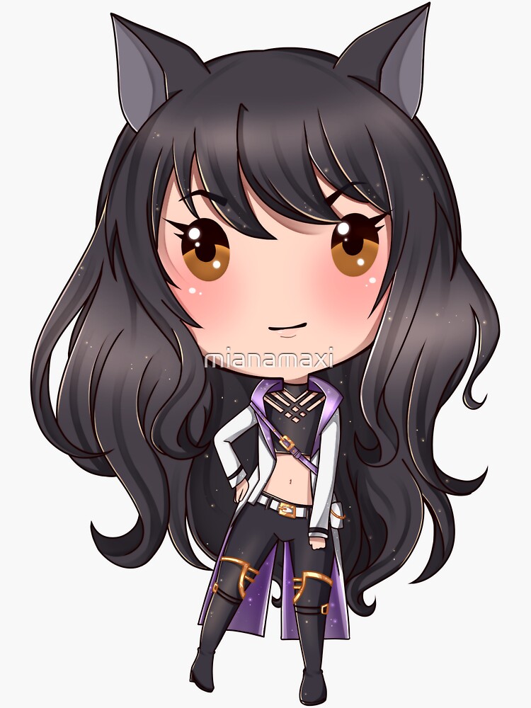 "Chibi Blake" Sticker by mianamaxi | Redbubble