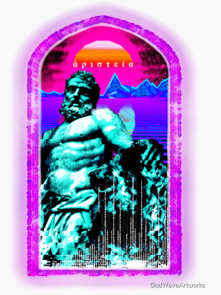 "Aristeia" Sticker for Sale by GodWaveArtworks | Redbubble