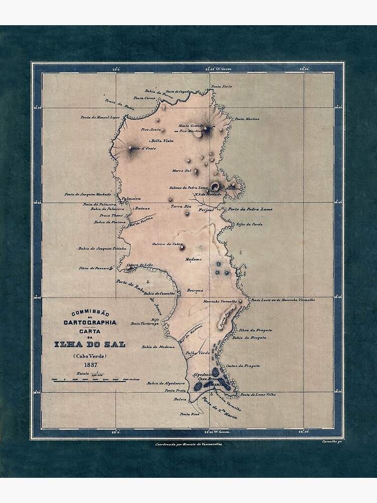 "Map Of Cape Verde 1887" Poster by mollyfare | Redbubble