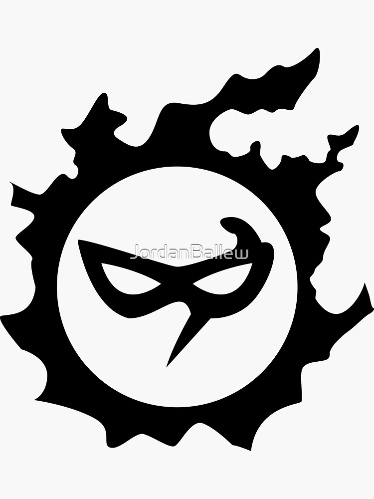 "FFXIV - Blue Mage Icon (Black)" Sticker by JordanBallew | Redbubble