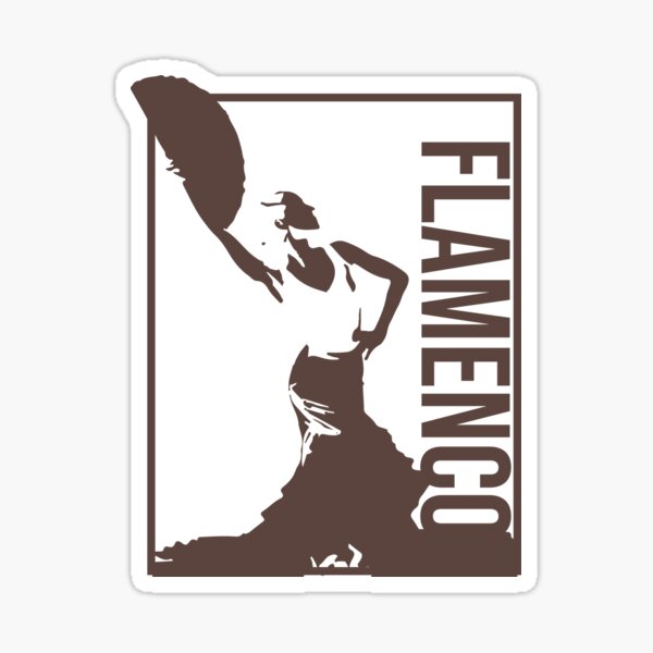 "flamenco" Sticker for Sale by SVDesignatVasil | Redbubble