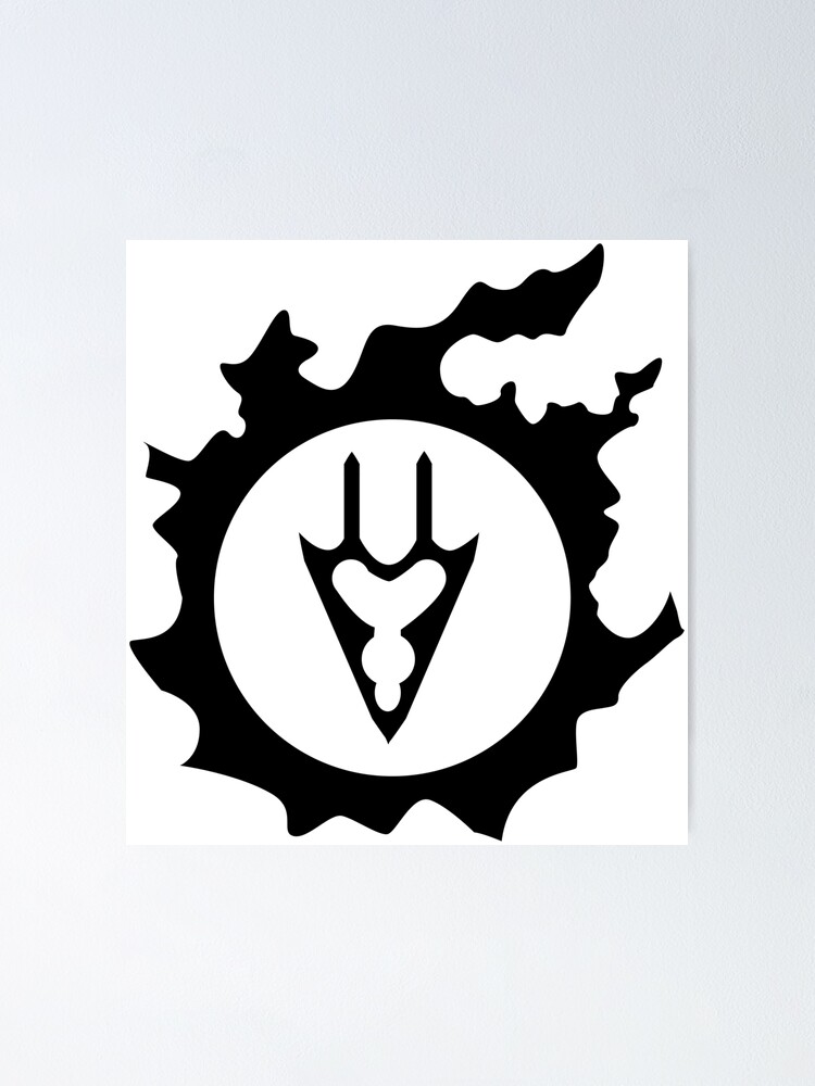 "FFXIV - Dragoon Icon (Black)" Poster for Sale by JordanBallew | Redbubble