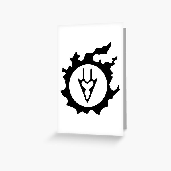 "FFXIV - Dragoon Icon (Black)" Greeting Card for Sale by JordanBallew ...