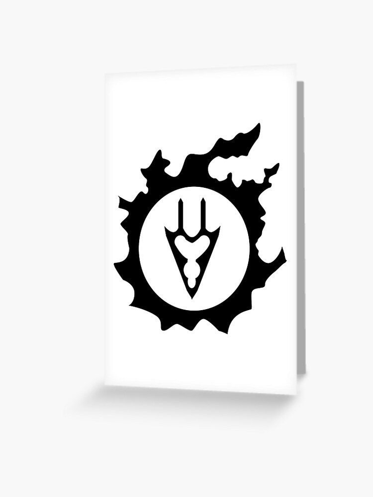 "FFXIV - Dragoon Icon (Black)" Greeting Card for Sale by JordanBallew ...