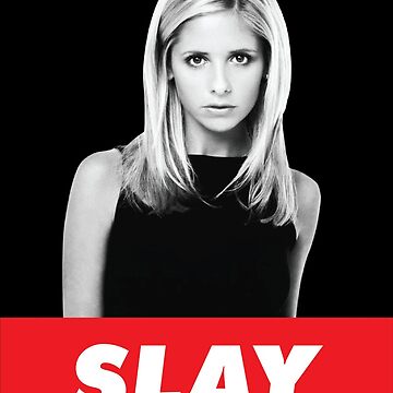 "Buffy the Vampire Slayer: SLAY" Sticker for Sale by HiNoonStudio ...