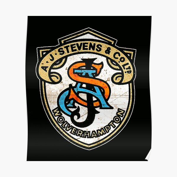 "Original AJS Logo" Poster by FXST | Redbubble