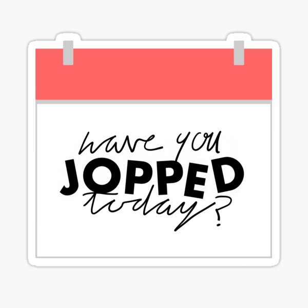 "Jopping meme'd" Sticker for Sale by mcknbrd | Redbubble