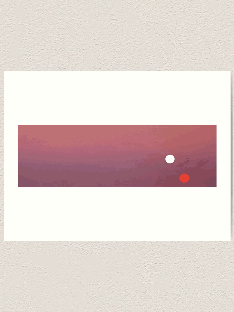 "binary sunset" Art Print for Sale by seductive-spork | Redbubble