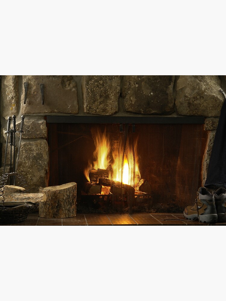 "Fireplace" Poster for Sale by scottelly | Redbubble