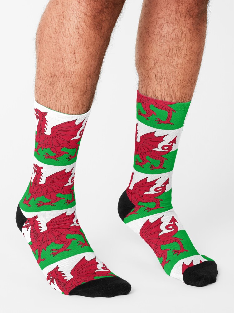 "Flag of Wales" Socks for Sale by Tonbbo | Redbubble
