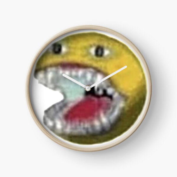"cursed emoji xok" Clock for Sale by donut4490 | Redbubble