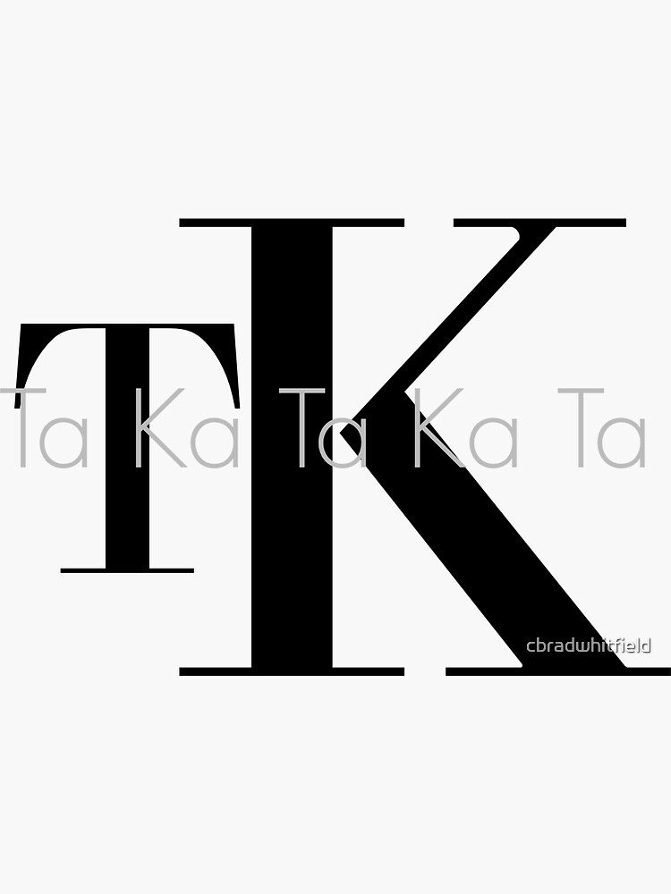 "Ta Ka Ta Ka Ta" Sticker for Sale by cbradwhitfield | Redbubble