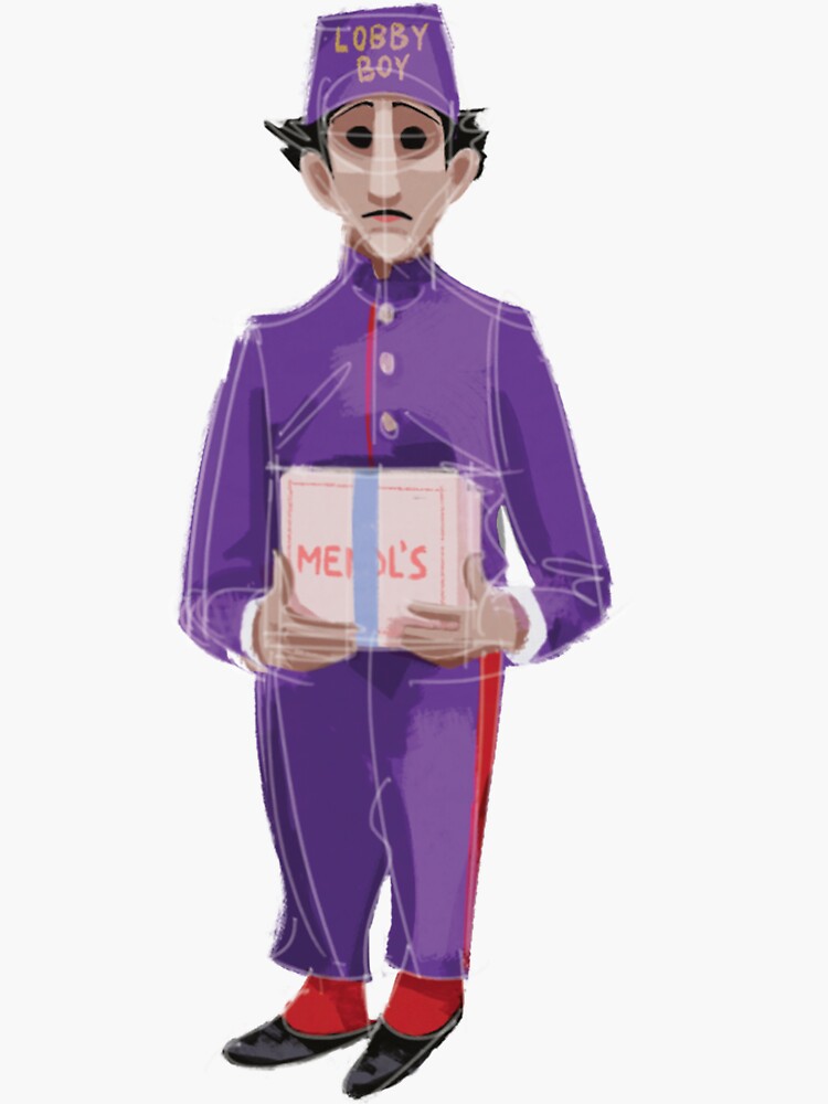"Lobby Boy" Sticker by darionart | Redbubble