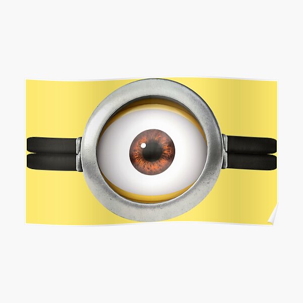 "Minion style Eye" Poster for Sale by CustomShirtGuy | Redbubble