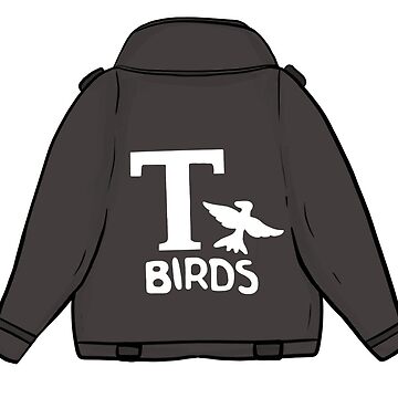 "T-BIRDS JACKET" Sticker by sweetgrenadine | Redbubble