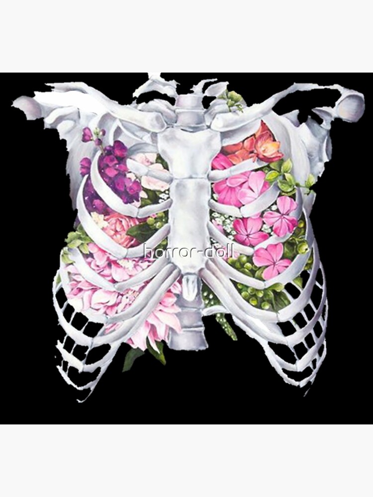 "Flowery Rib Cage" Poster by horror-doll | Redbubble