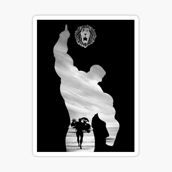 "Escanor - Seven Deadly Sins" Sticker for Sale by Blason | Redbubble