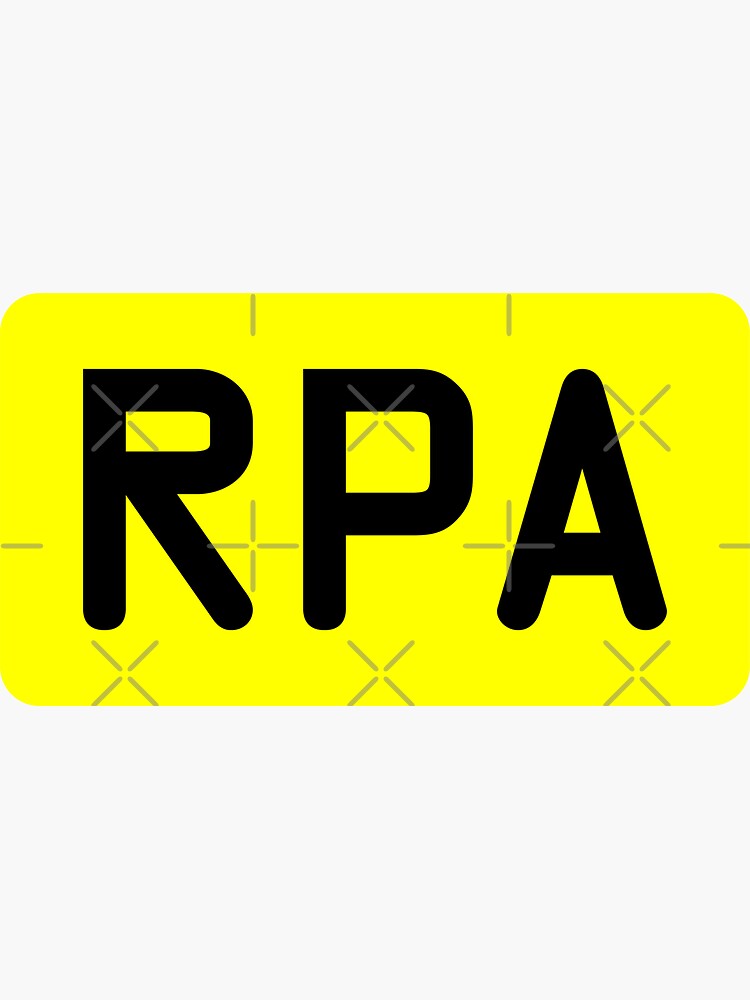 "RPA Yellow" Sticker for Sale by adidabu | Redbubble