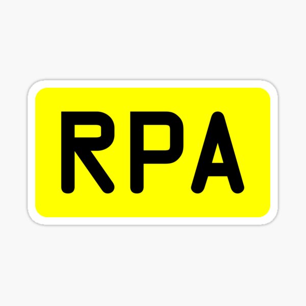 "RPA Yellow" Sticker for Sale by adidabu | Redbubble