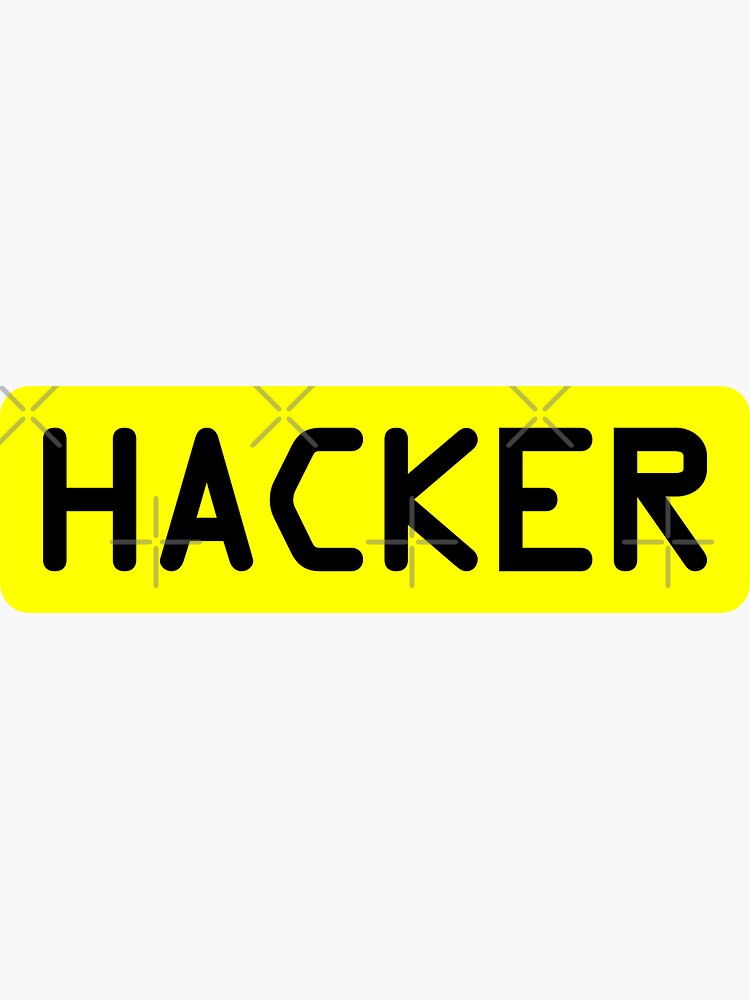 "Hacker Yellow" Sticker for Sale by adidabu | Redbubble