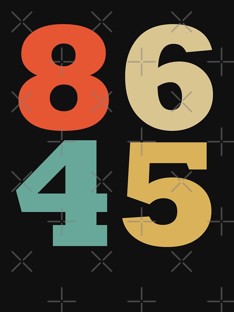 "8645 8645 Anti Trump" T-shirt for Sale by skr0201 | Redbubble | 8645 ...