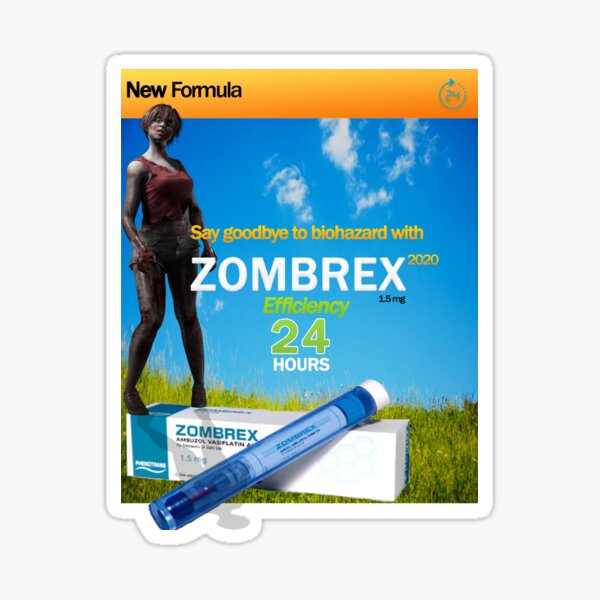 "Zombrex" Sticker for Sale by Prince-of-Sand | Redbubble
