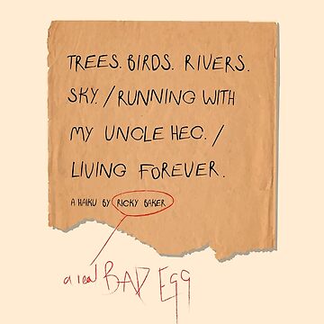 "A Haiku by Ricky Baker" Poster for Sale by 6Wordsworth | Redbubble
