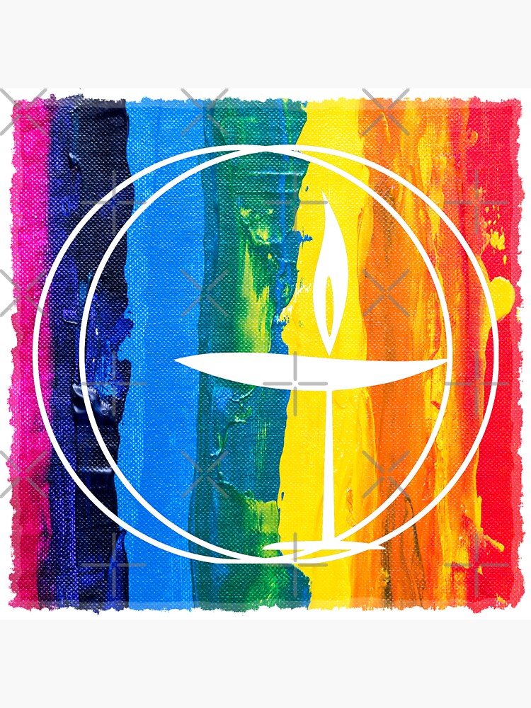 "UU Flaming Chalice Art" Sticker for Sale by gwinna | Redbubble