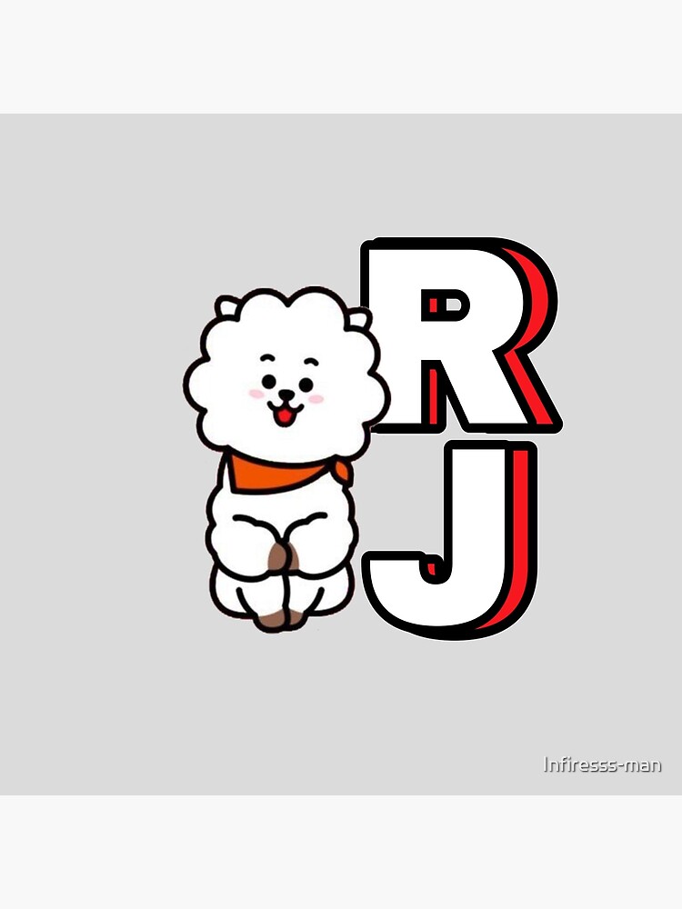 Lámina fotográfica «Pegatina Jin RJ BT21 BTS» de Infiresss-man | Redbubble