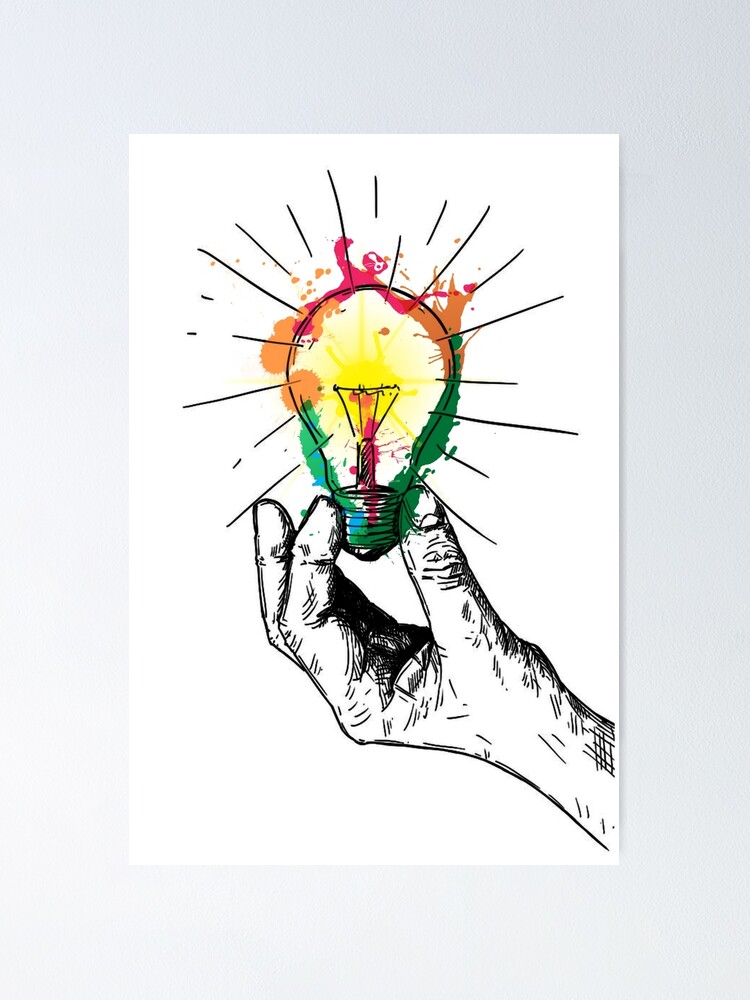 "light bulb" Poster by motiashkar | Redbubble