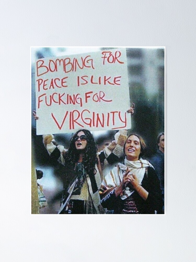 "70's peace protest" Poster for Sale by GloomDays | Redbubble