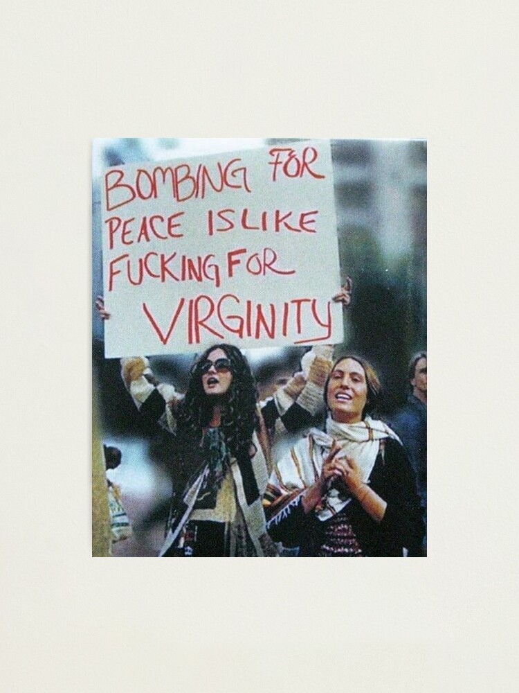 "70's peace protest" Photographic Print for Sale by GloomDays | Redbubble