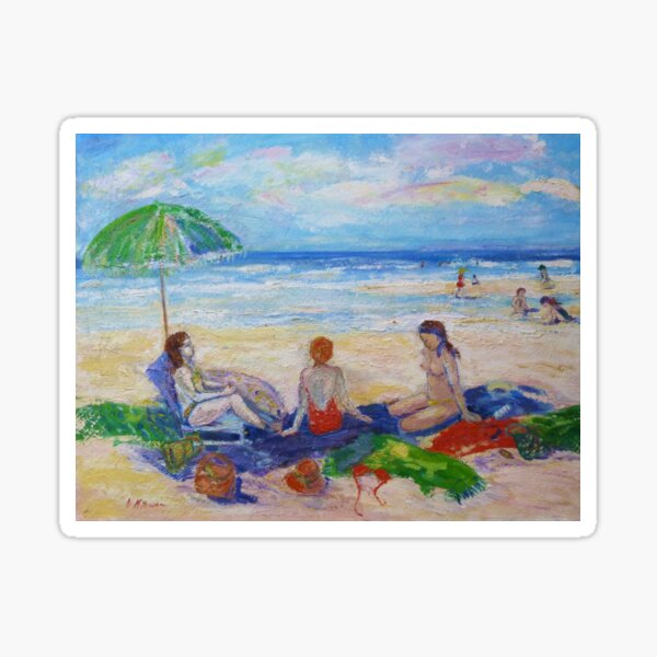 "Beach girls " Sticker by ginnymac | Redbubble