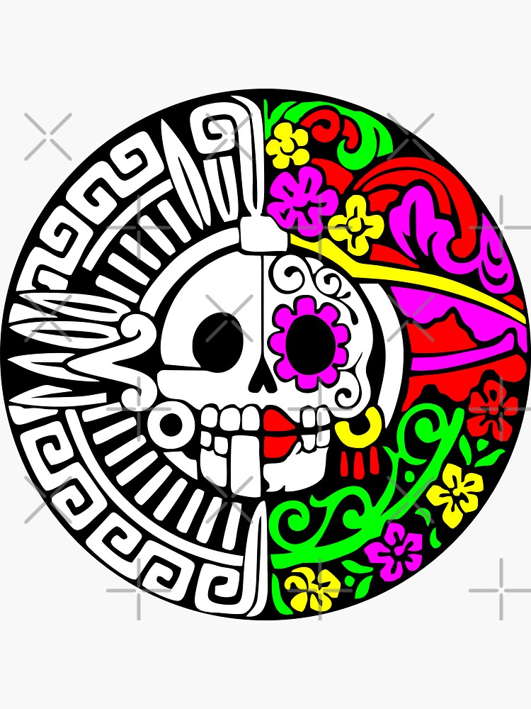 "AZTEC CATRINA" Sticker for Sale by ROJOCELESTEMX | Redbubble