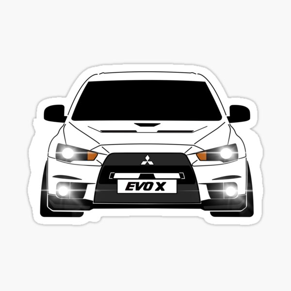Evo X Stickers | Redbubble